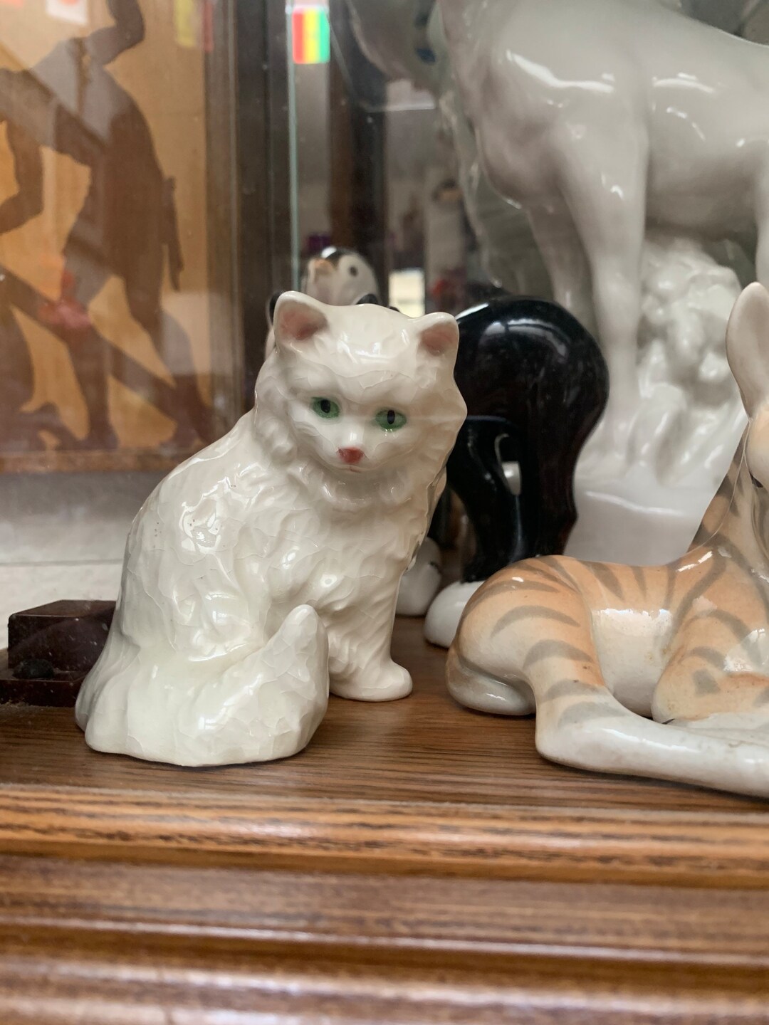 1980’s Goebel White Cat Figurine Pretzel - Etsy