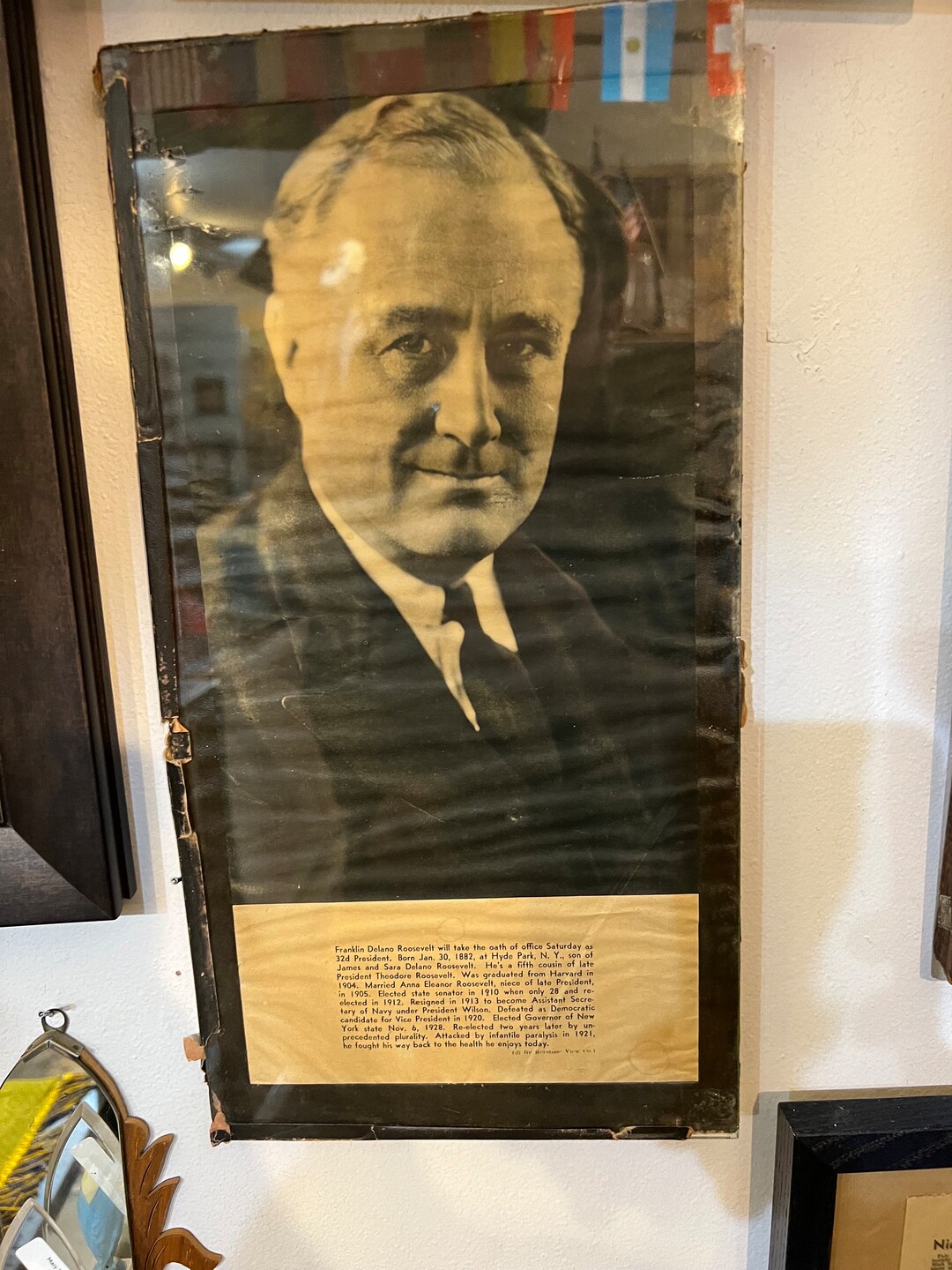 1930 FDR Presidential Portrait - Etsy