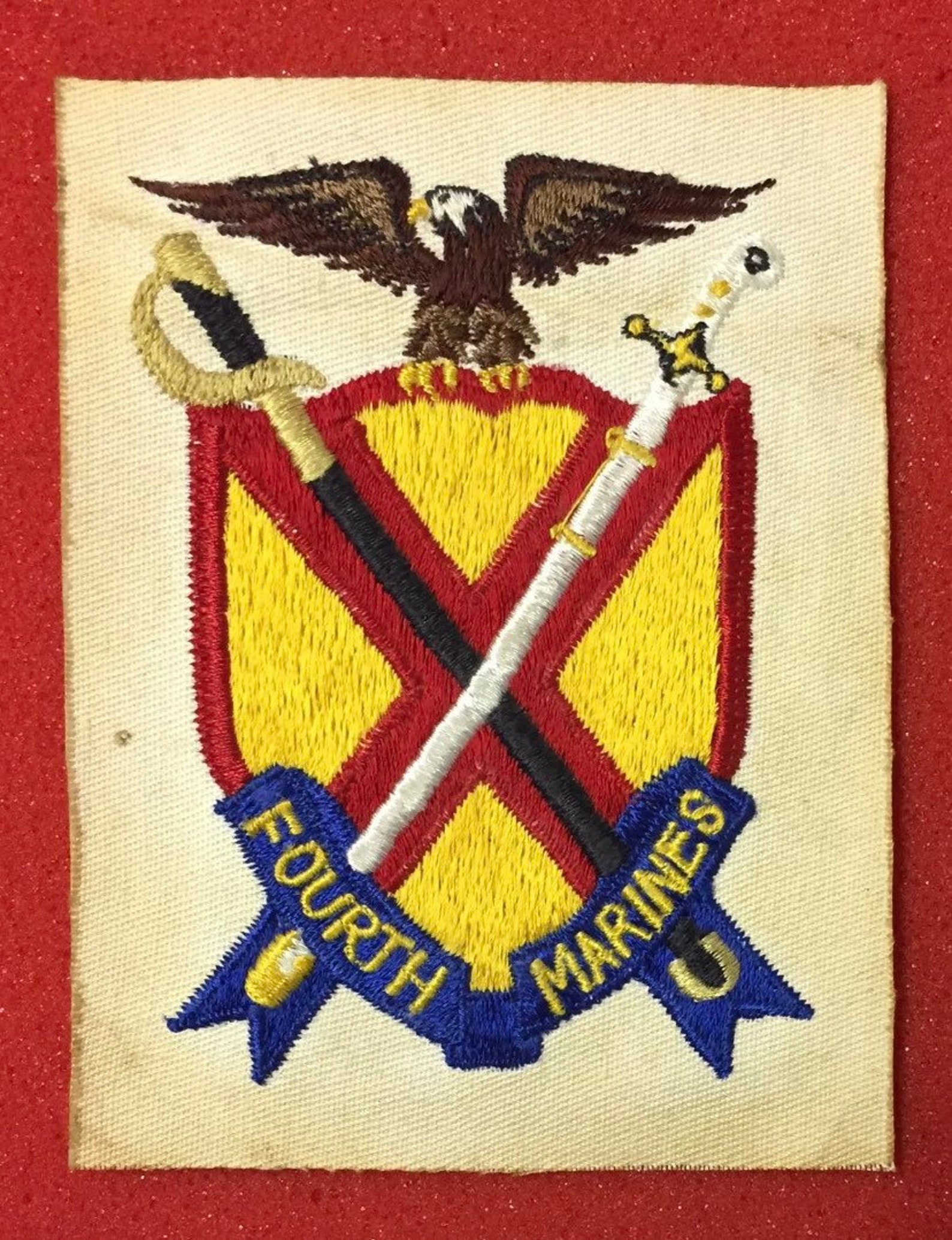 Rare USMC / 4TH Marine Regiment Patch/ Framed COLLECTOR GRADE - Etsy