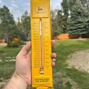 1950-60s Vintage John Deere Thermometer Wall Mounting - Etsy