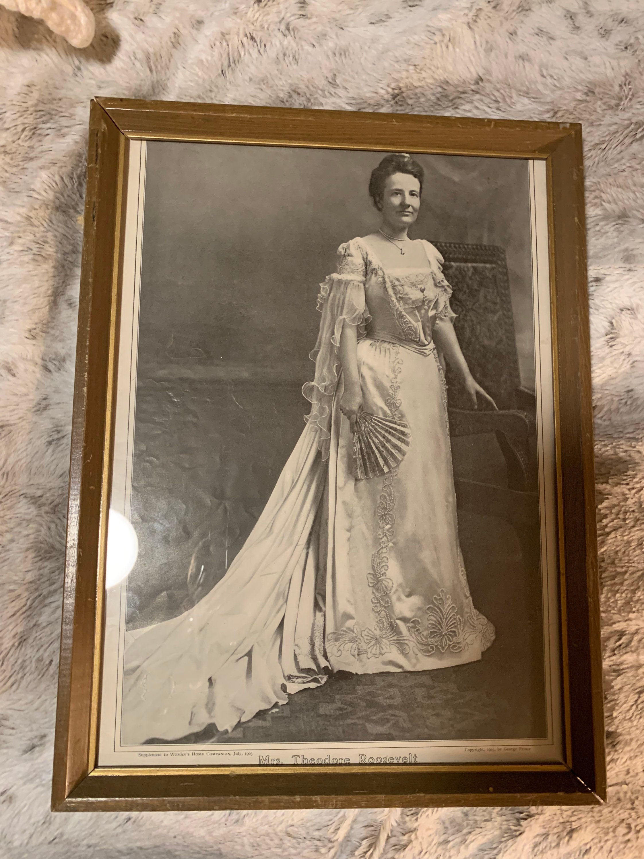 1903 First Lady Edith Roosevelt Official Portrait - Etsy