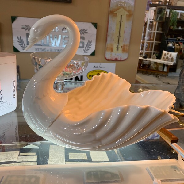 Porcelain Swans - Etsy