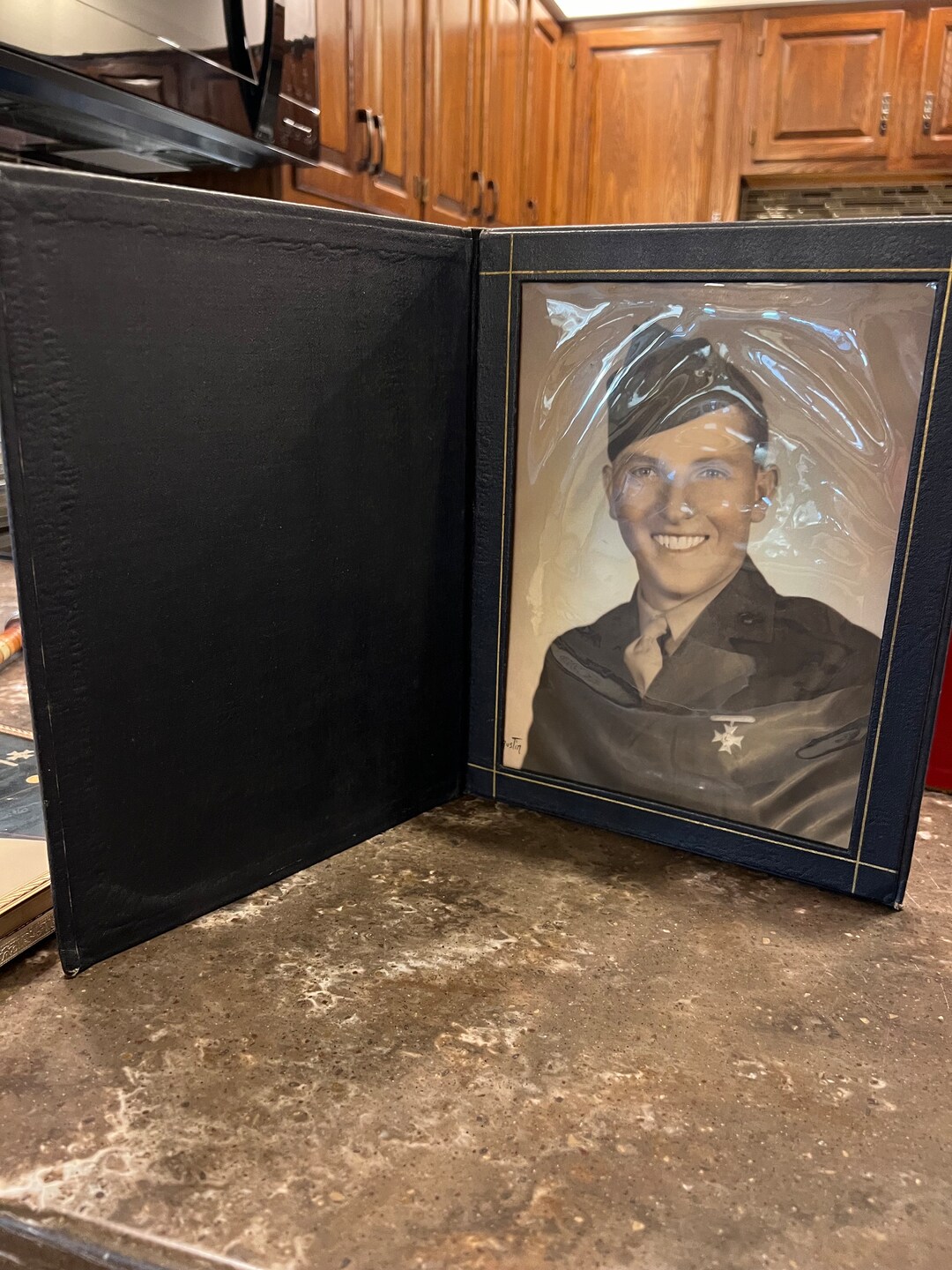 Ww2 Young US Marine With Garrison Cap -8x10 - Etsy