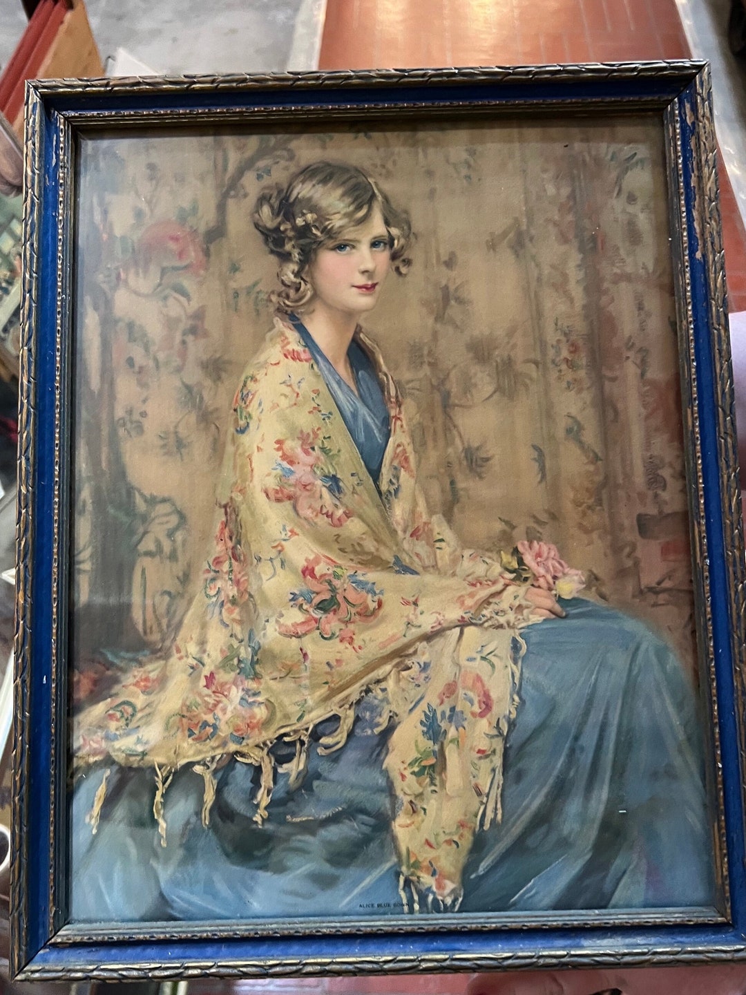 1900-10’s Alice Blue Gown Lithograph - Etsy