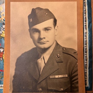 WW2 Original USMC Captain Portrait - Etsy