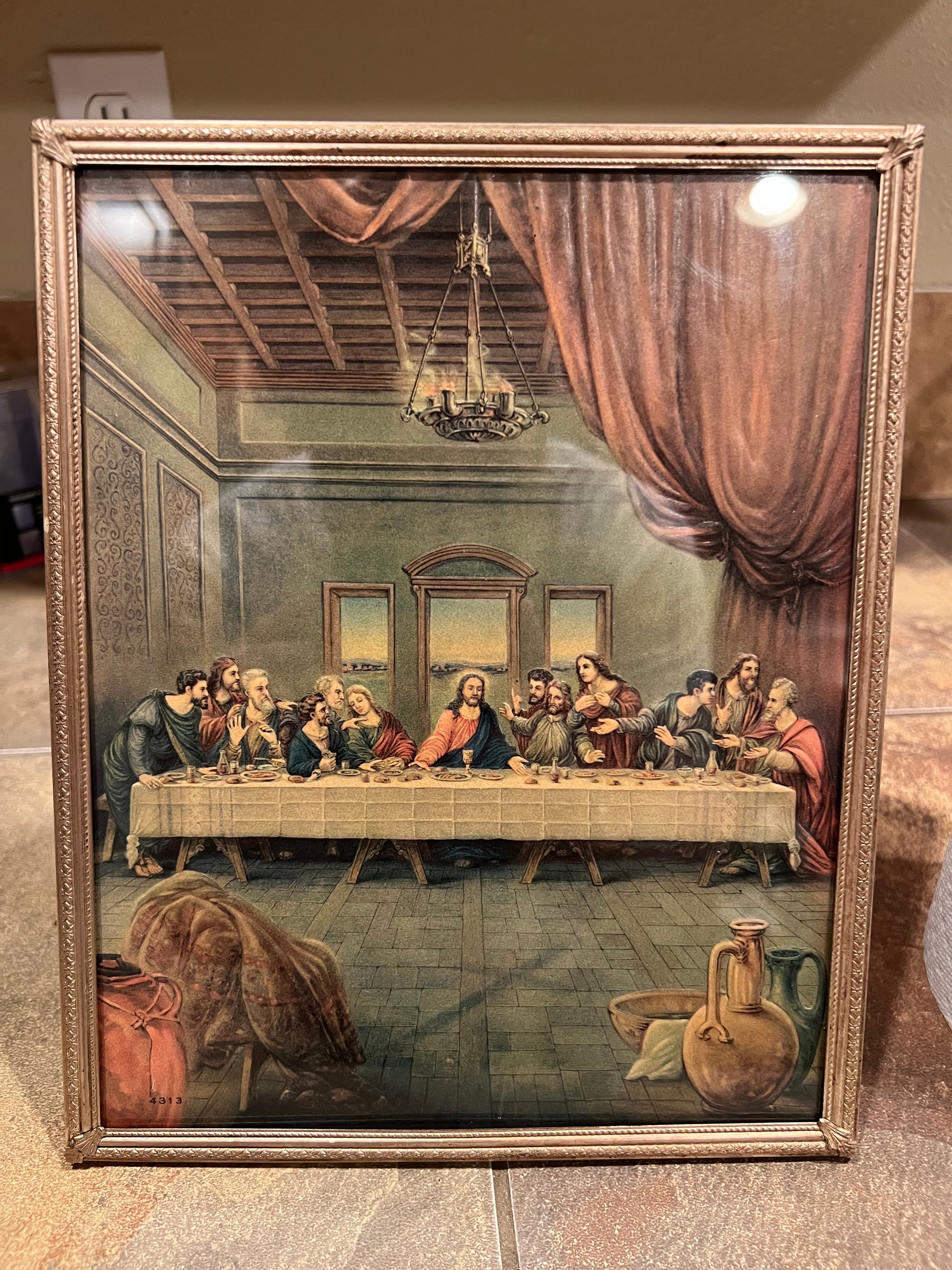 1940s Jesus Last Supper 3D Lithograph - Etsy