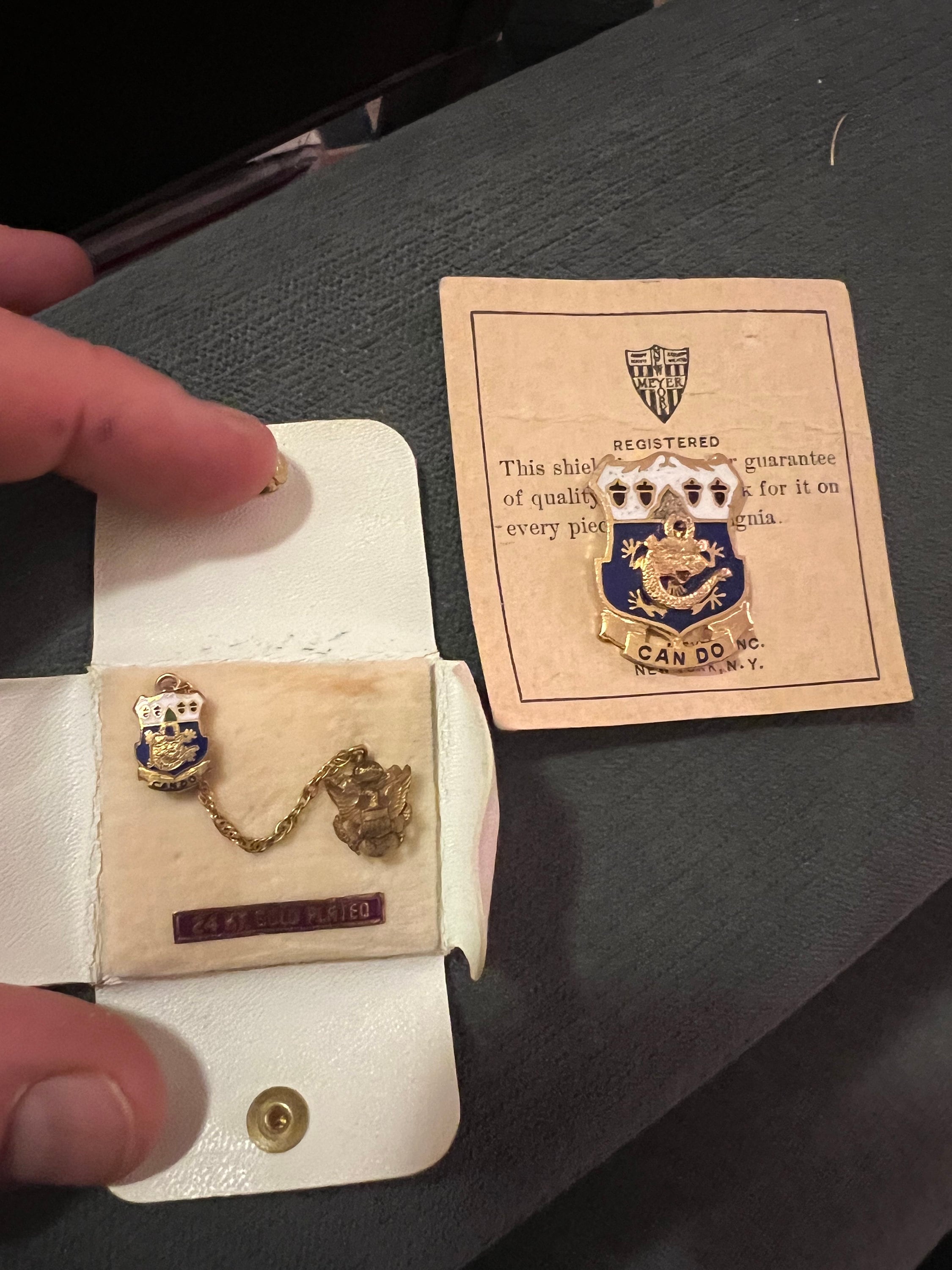 Ww2 15th Infantry Division “can Do” Collar Insignia and Pin - Etsy