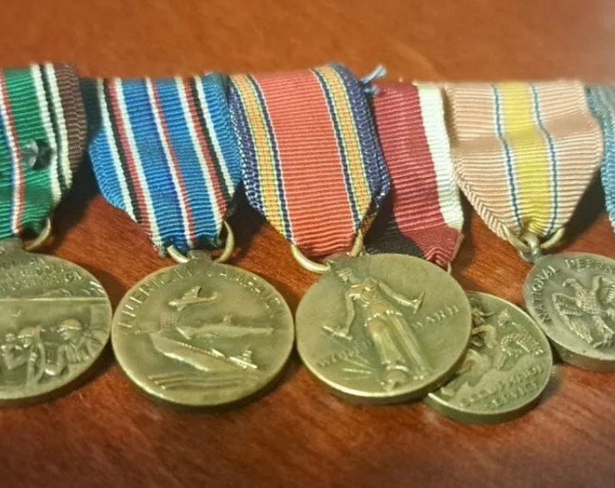 USAAF USAF WWII Post War Bronze Star Mini Medal Bar - Etsy