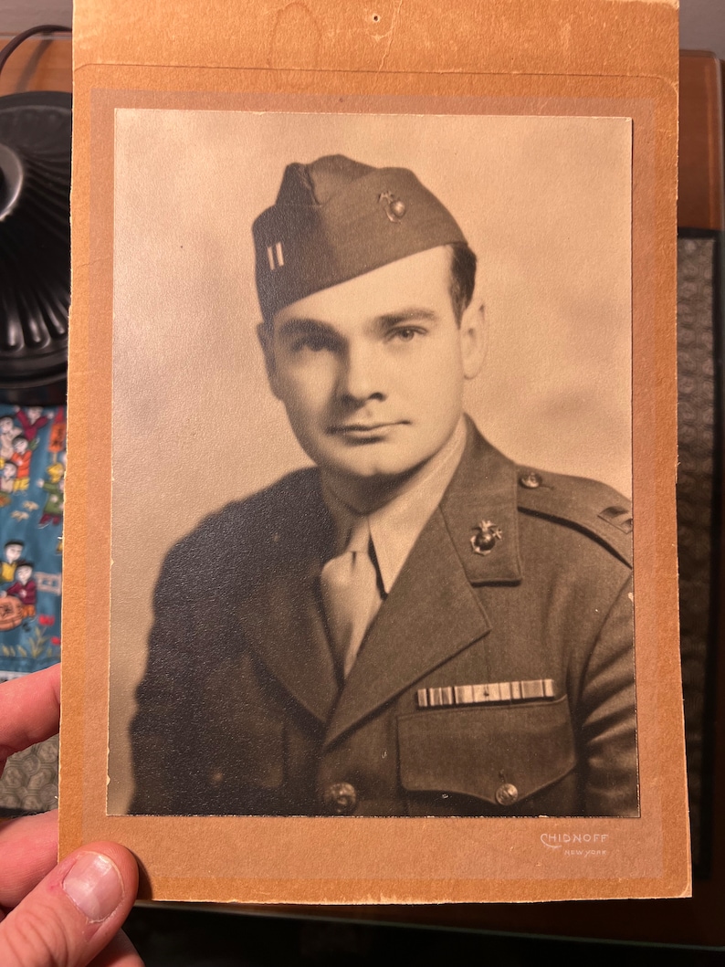WW2 Original USMC Captain Portrait - Etsy