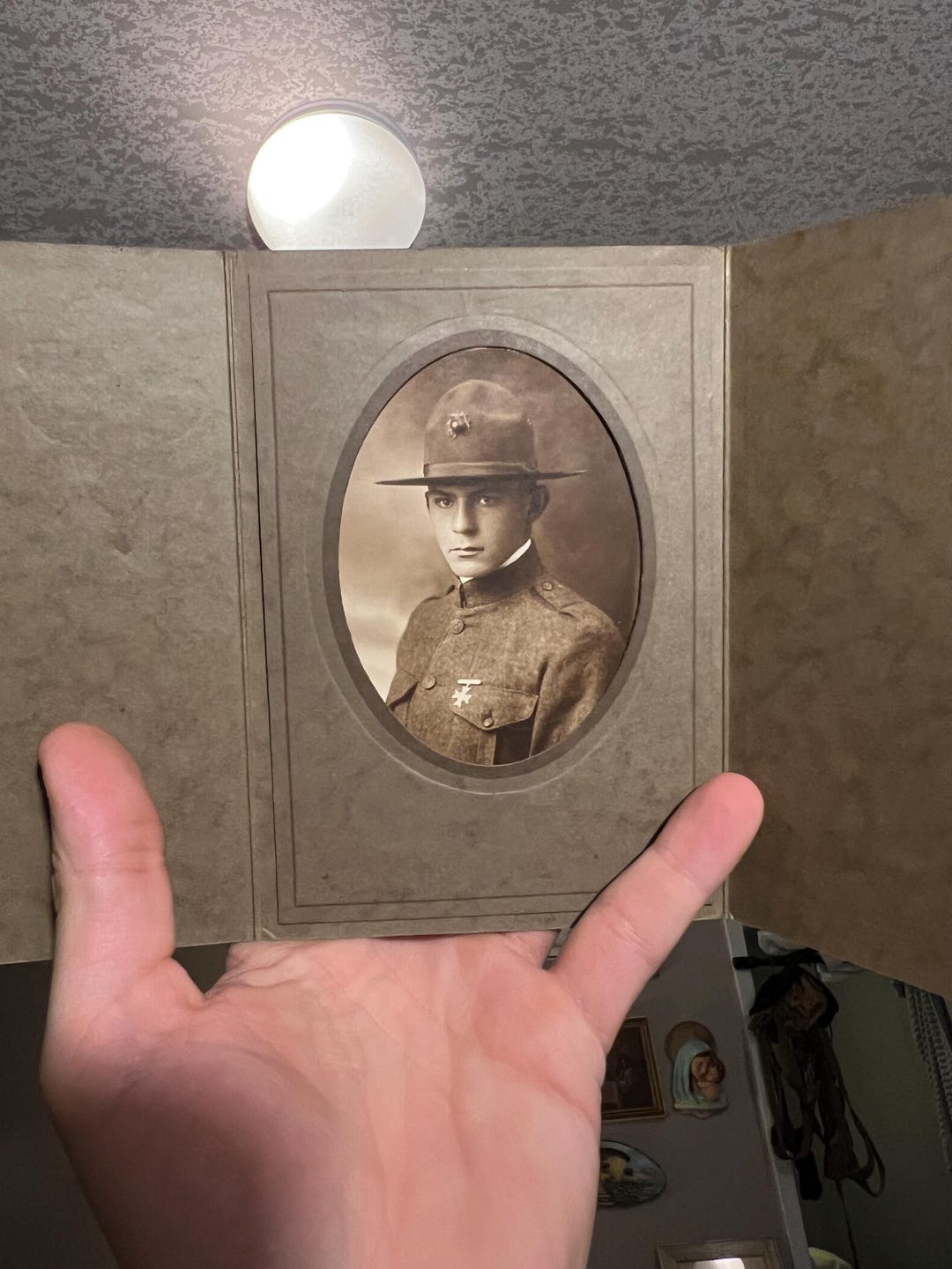WWI U.S. Marine Corps Portrait – Original 1917–1919 Studio Photo in ...