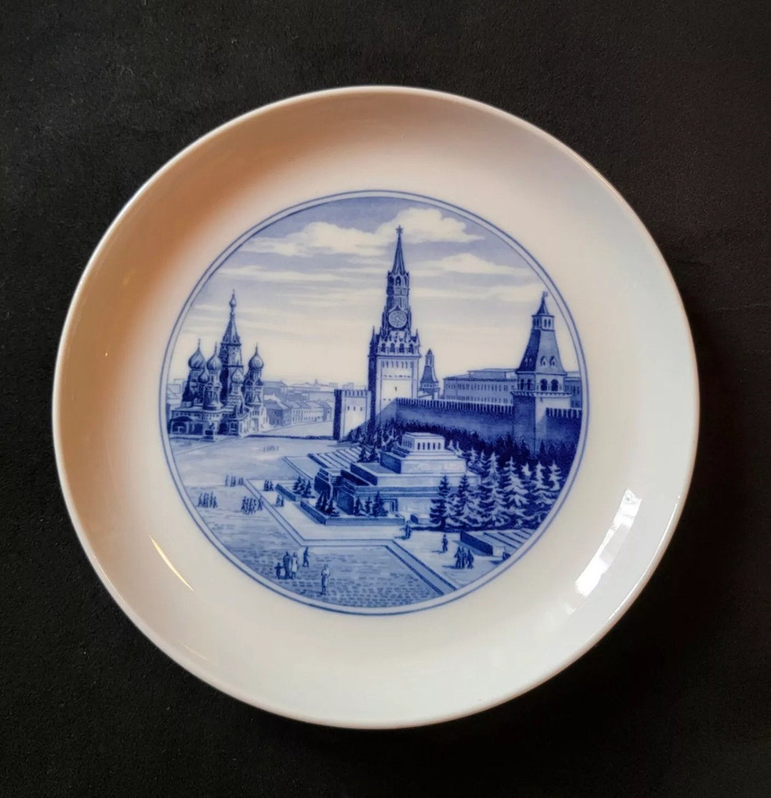 1960’s Rare Meissen PORCELAIN PLATE 7" Red Square Moscow - Etsy