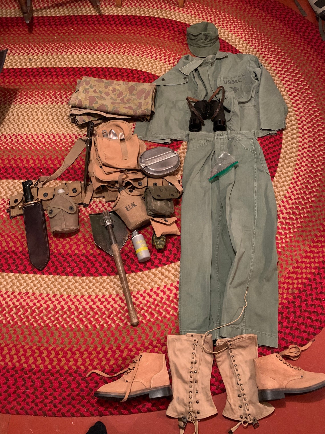 USMC Marine Raider Iwo Jima WW2 Display 100% Genuine | Etsy