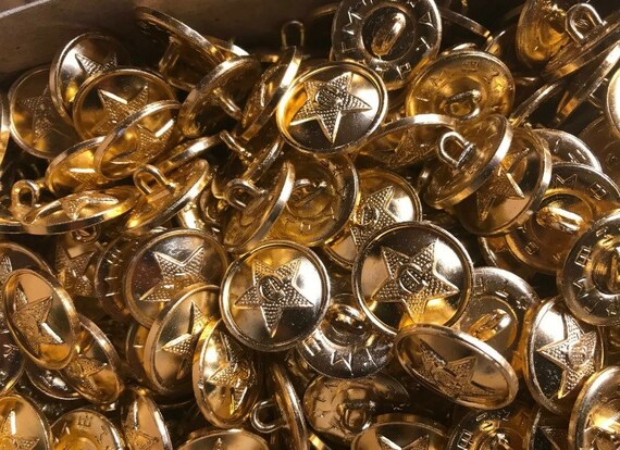 10 Soviet Military Buttons - Etsy