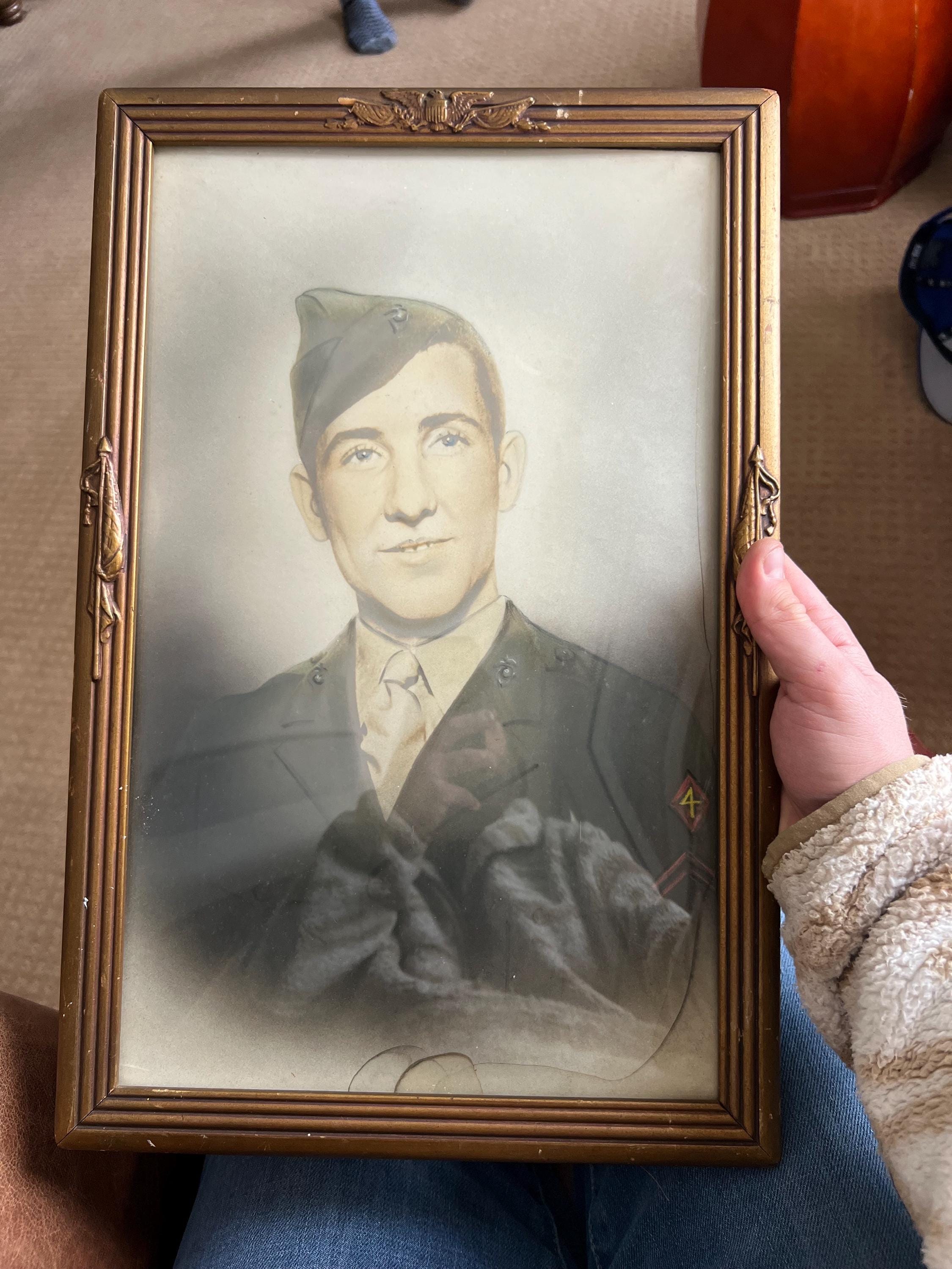 1940’s WWII USMC Marine Corps Portrait - Etsy
