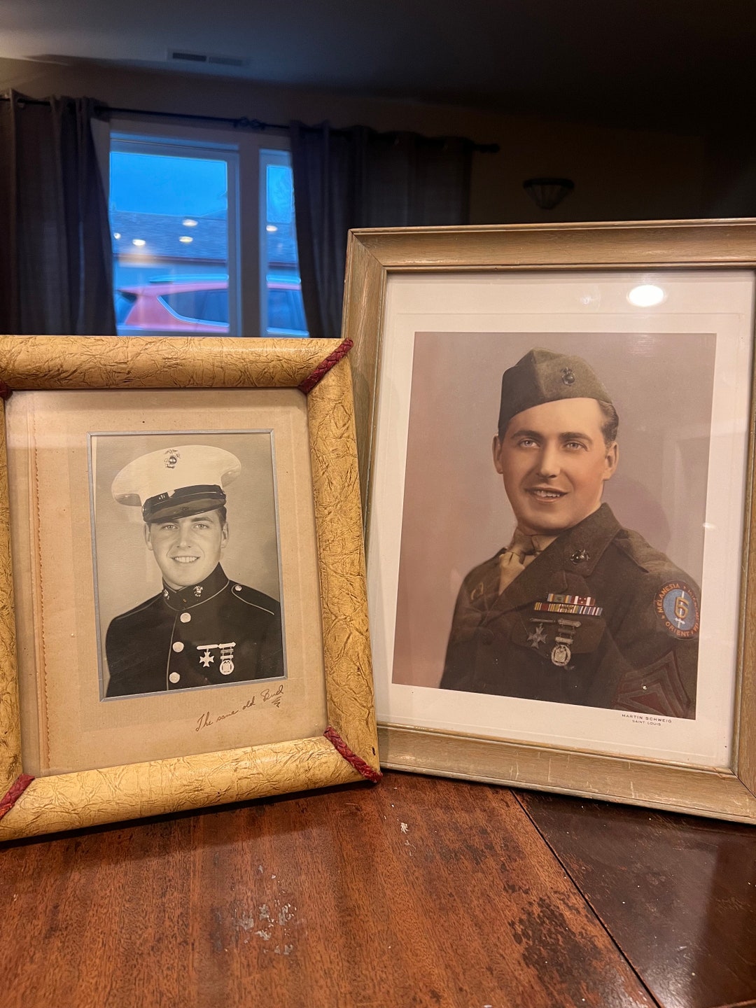 2 Orig WWII USMC 6th Division Studio Portrait 17 X14 - Etsy