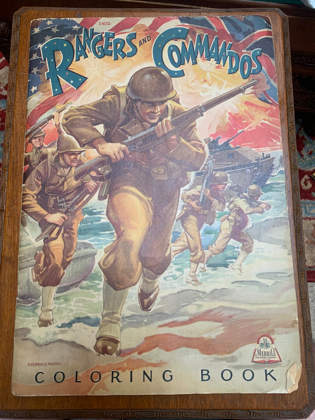 1943 Ranger Commando Coloring Book - Etsy