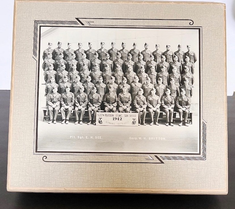 1942 Ww2 USMC 527th Platoon 12.75x11.5 - Etsy