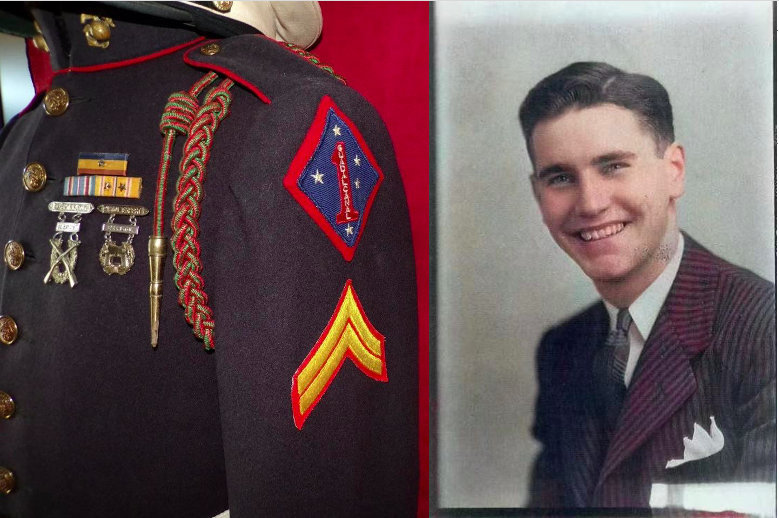 WW2 USMC 1st Dv Blooded Patch Uniform Set Name Attributed W/ - Etsy