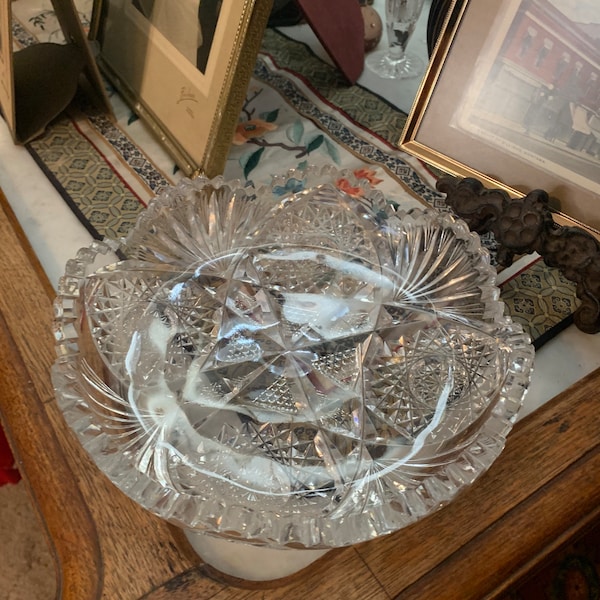 Cut Crystal Tray - Etsy