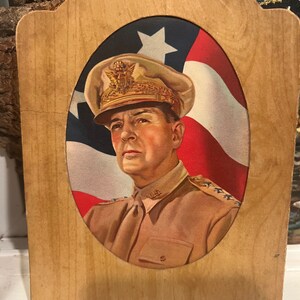 Vintage WW2 General Douglas Macarthur Portrait. Lithograph - Etsy