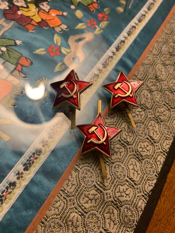 Soviet Red Star Pins 3 | Etsy
