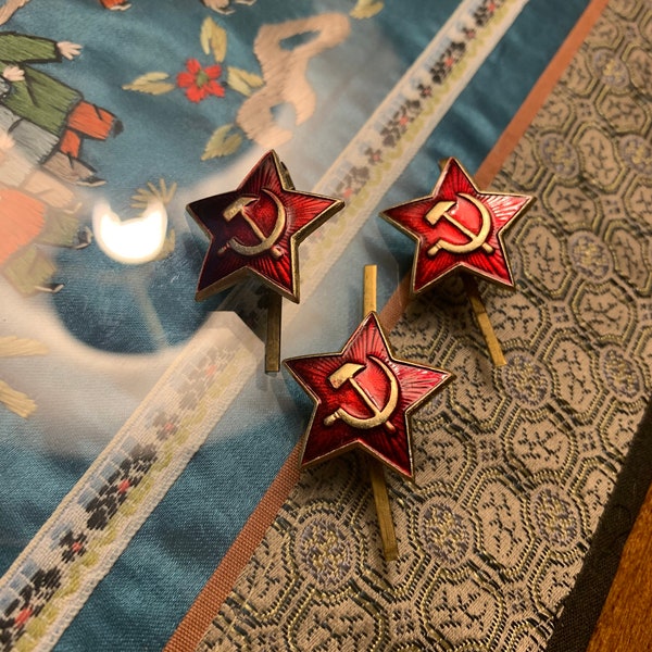 Soviet Red Star Pin - Etsy
