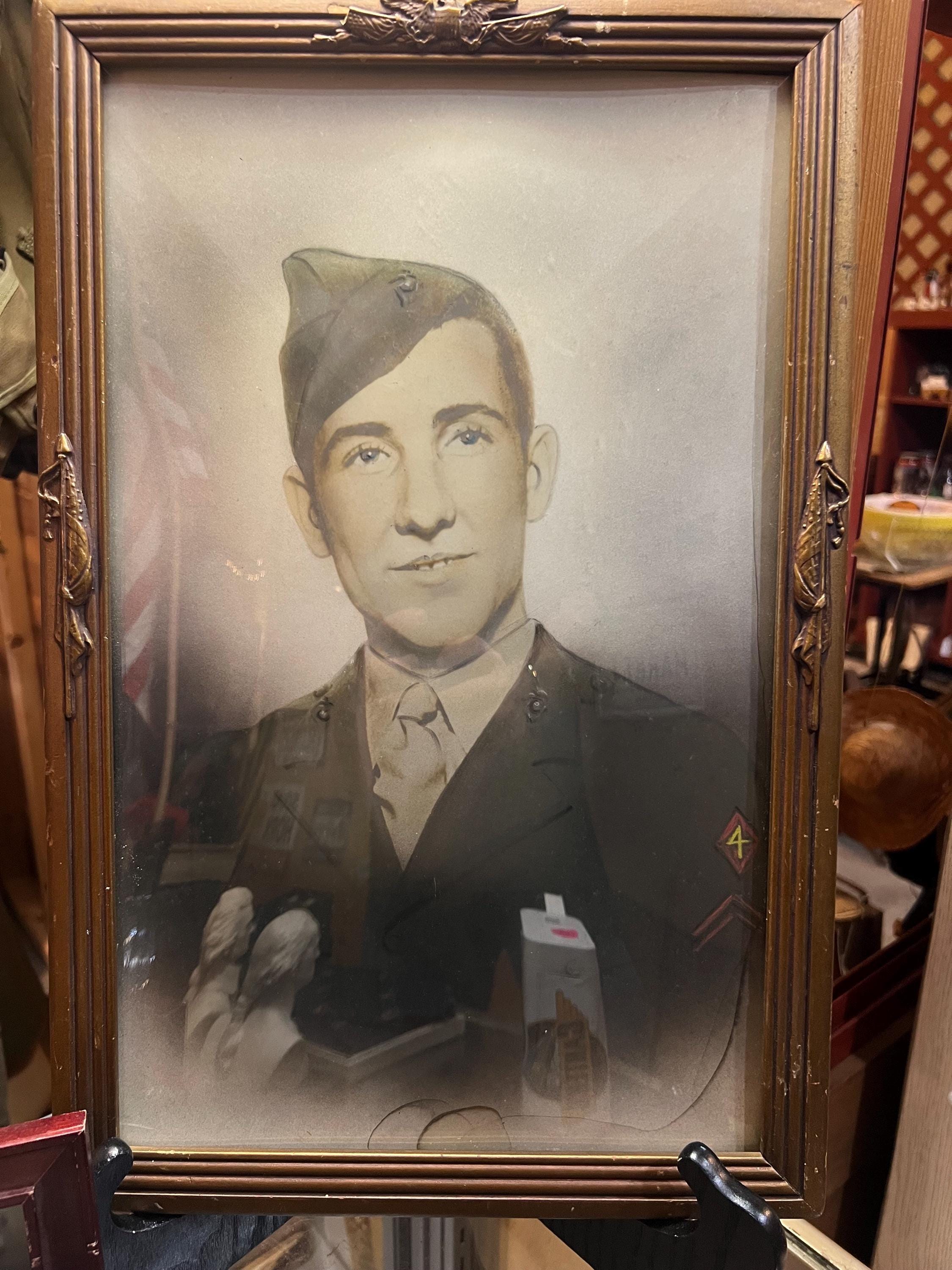 1940’s WWII USMC Marine Corps Portrait - Etsy