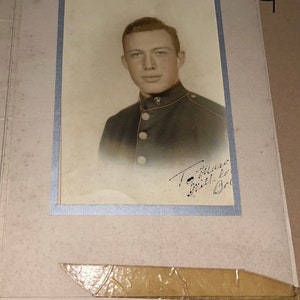 1940’s WWII USMC Marine Corps Colorized Photo. Come With Period Frame ...