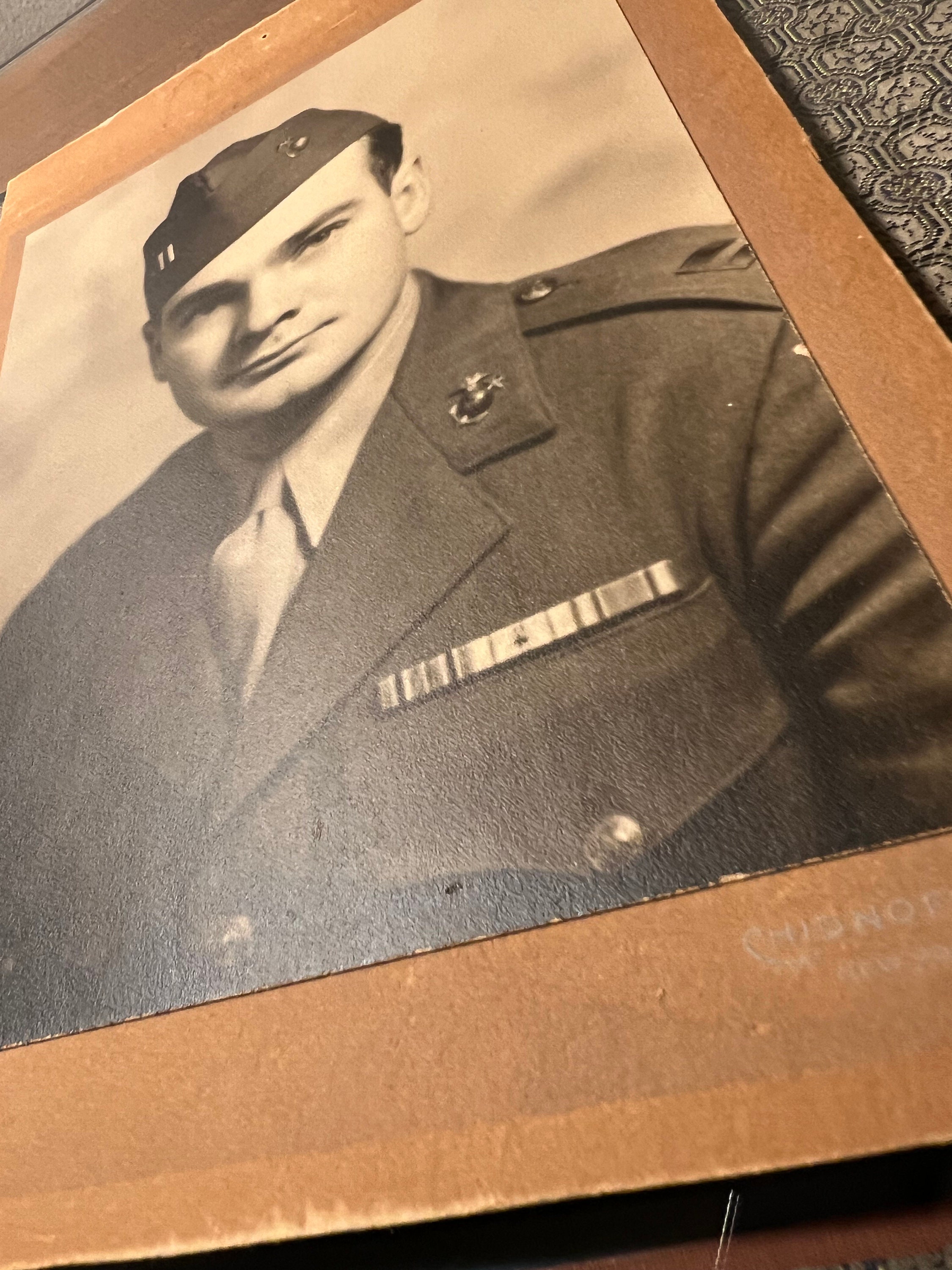 WW2 Original USMC Captain Portrait - Etsy