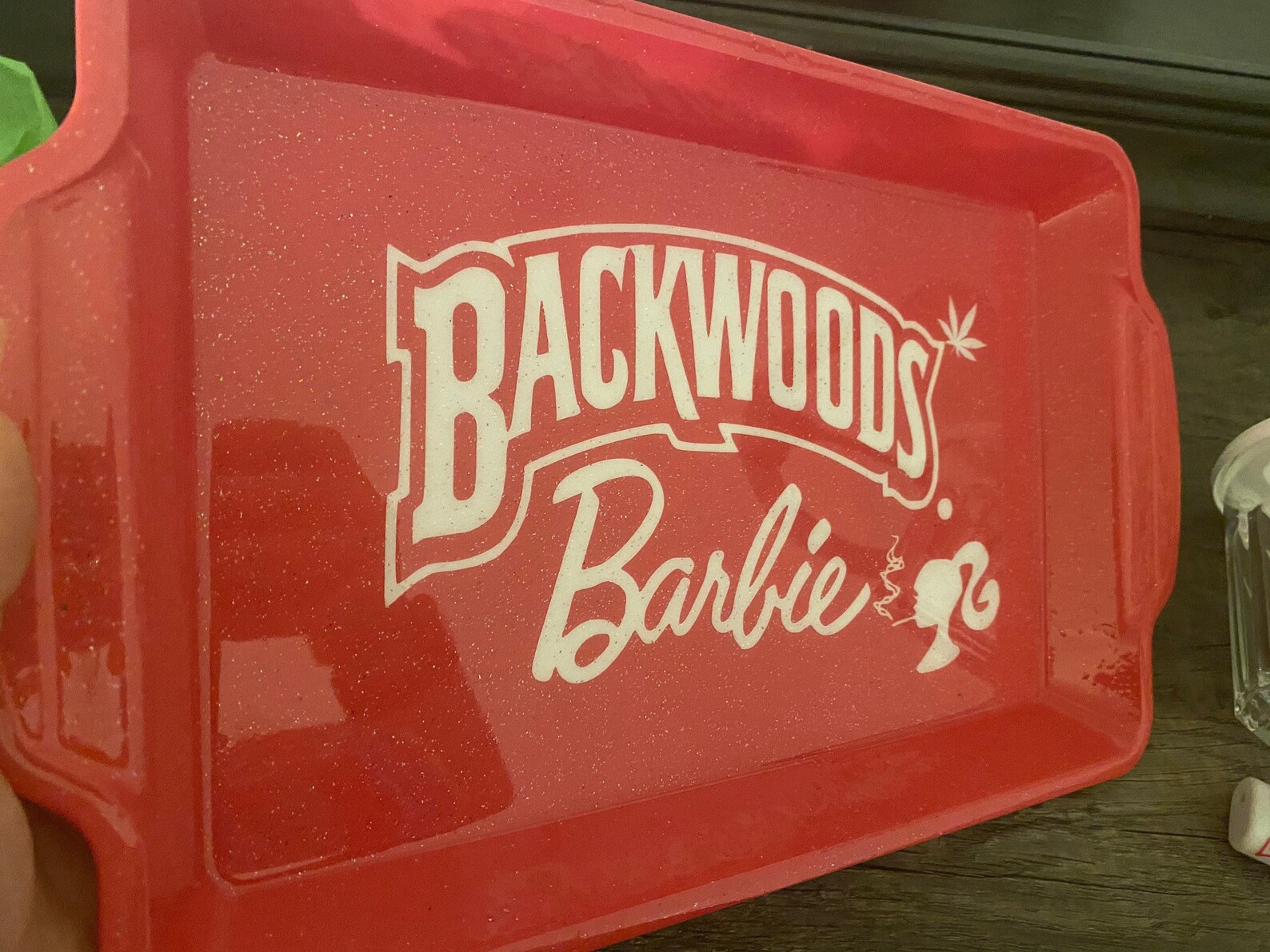 Backwoods Barbie Rolling Tray Cute Pink Glitter Bundle - Etsy