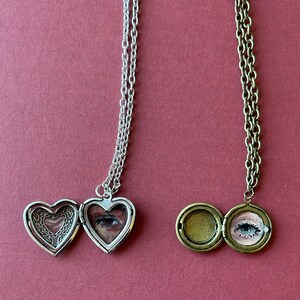 Custom Handpainted Lover's Eye Locket - Etsy Canada