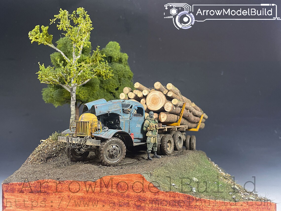 Arrowmodelbuild Lumberjack Scene Built & Painted 1/35 Model Kit - Etsy