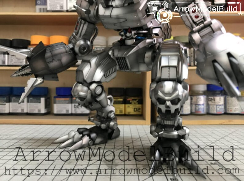 Arrowmodelbuild Digimon Machinedramon Built & Painted Model Kit - Etsy