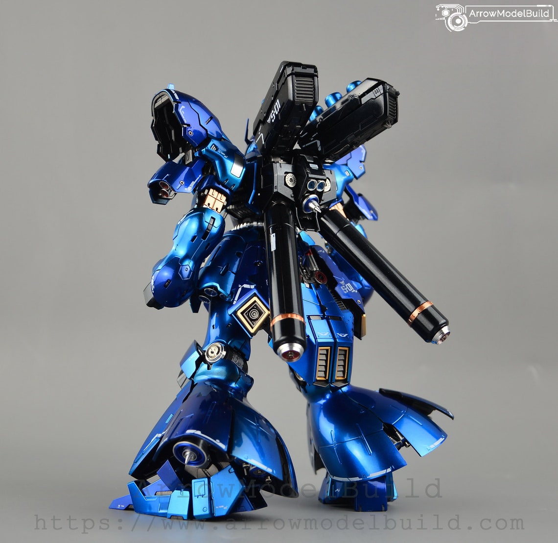 Arrowmodelbuild Sazabi Ver.ka custom Advanced Blue Built & Painted MG 1 ...