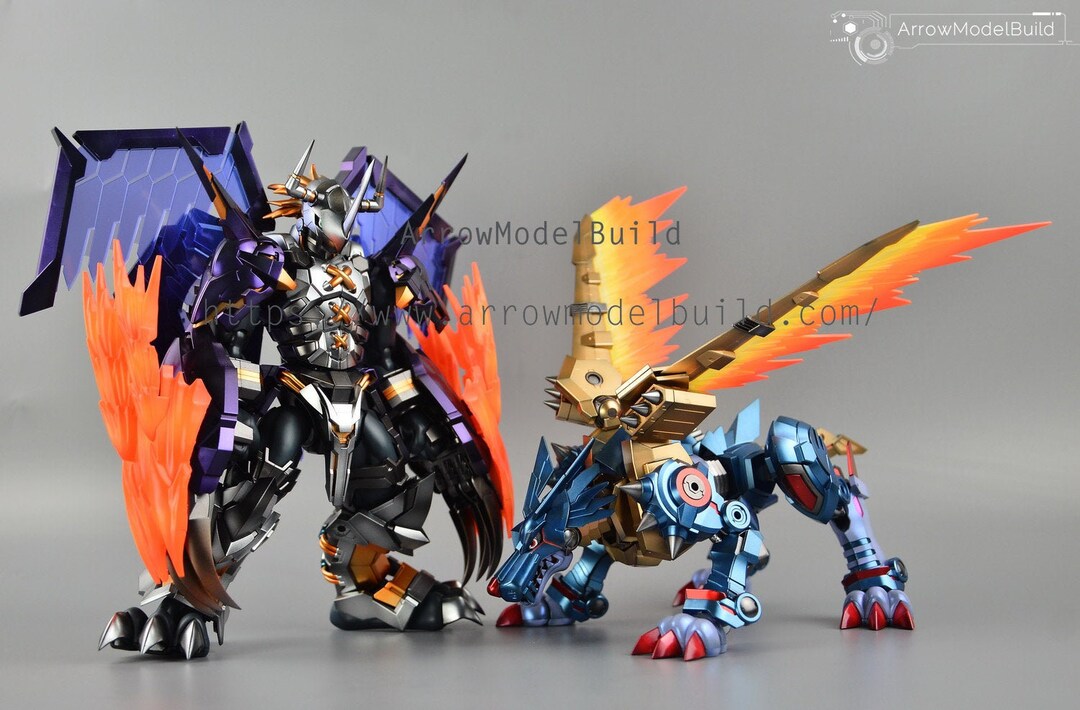 Arrowmodelbuild Black Wargreymon amplified and Metal Garurumon ...