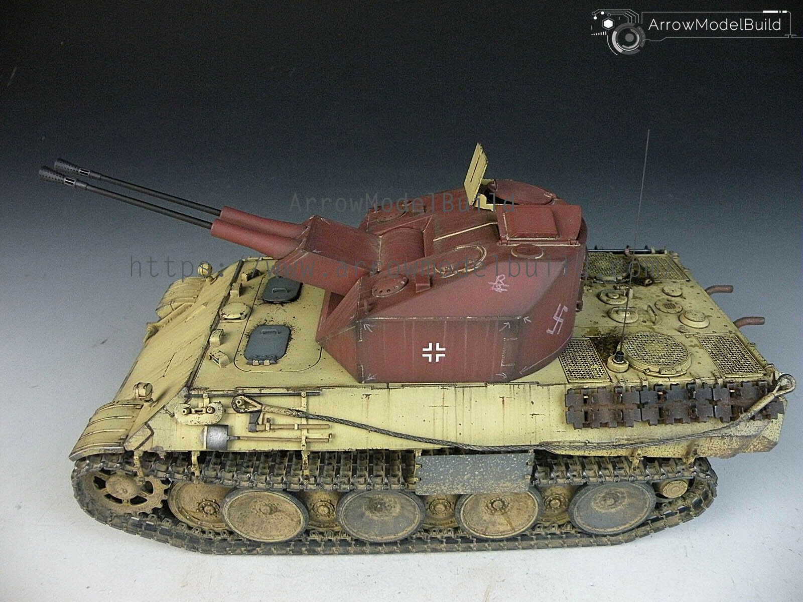 Arrowmodelbuild Flakpanzer V Coelian Tank Built & Painted 1/35 Model ...