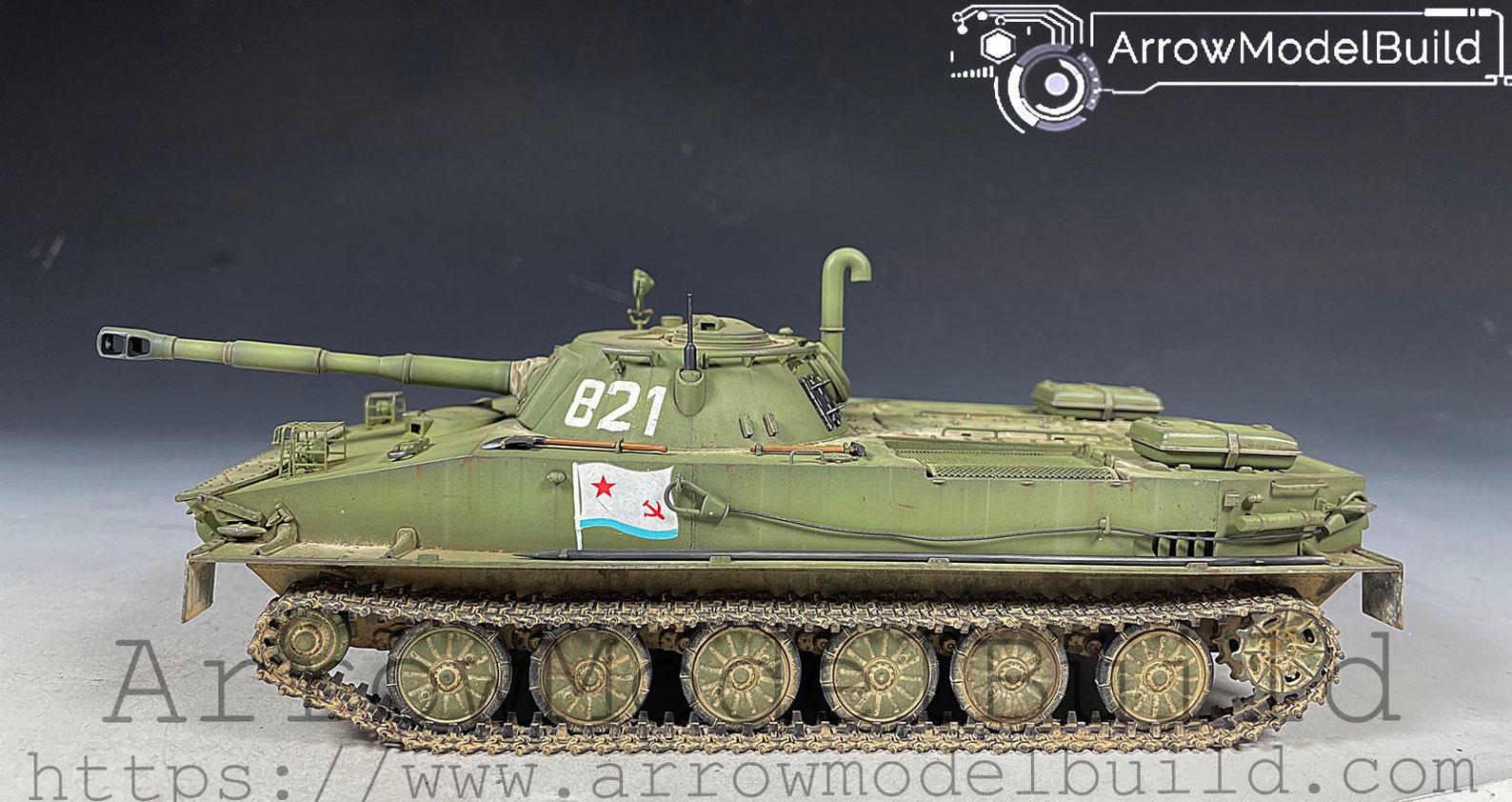 Arrowmodelbuild PT-76B Amphibious Tank Built & Painted 1/35 Model Kit ...