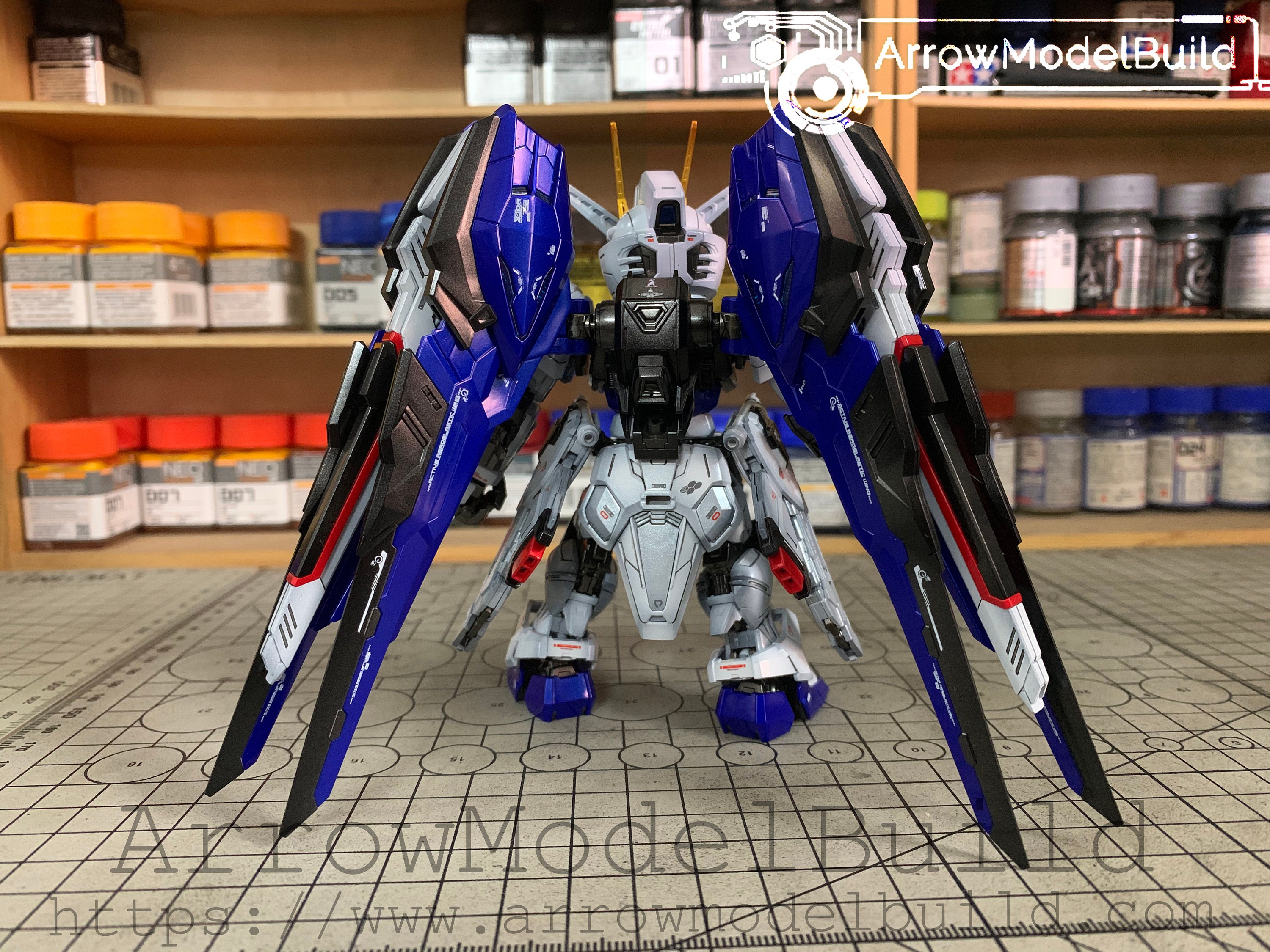 Arrowmodelbuild Freedom Gundam shadow Effect Built & Painted SD Model ...