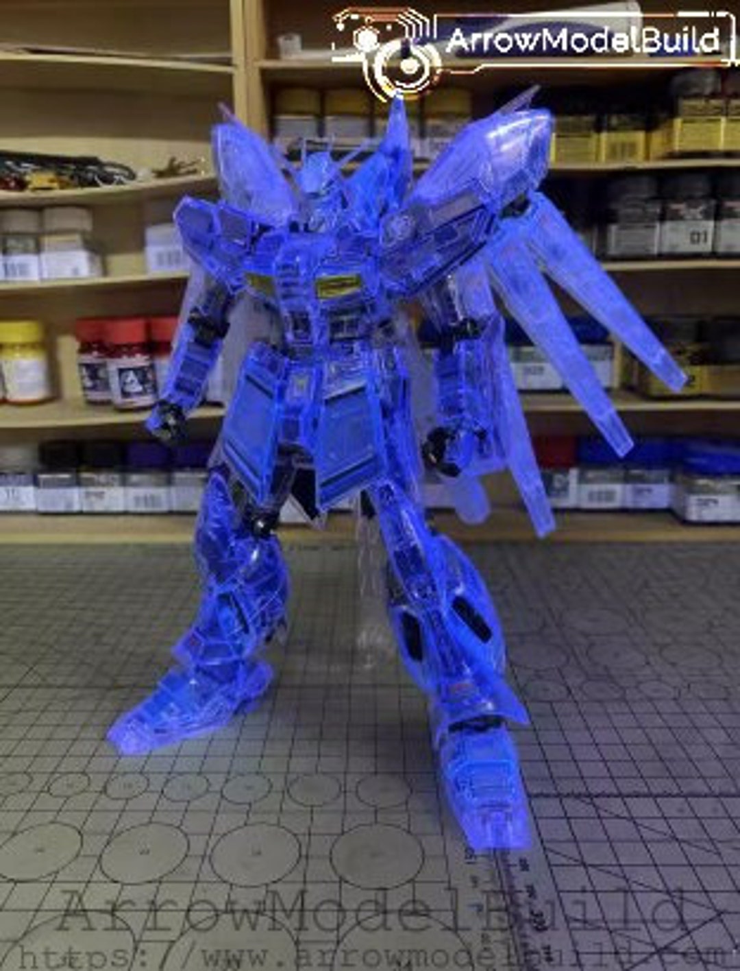 Arrowmodelbuild Hi Nu Gundam transparent Version Built & Painted MG 1/ ...