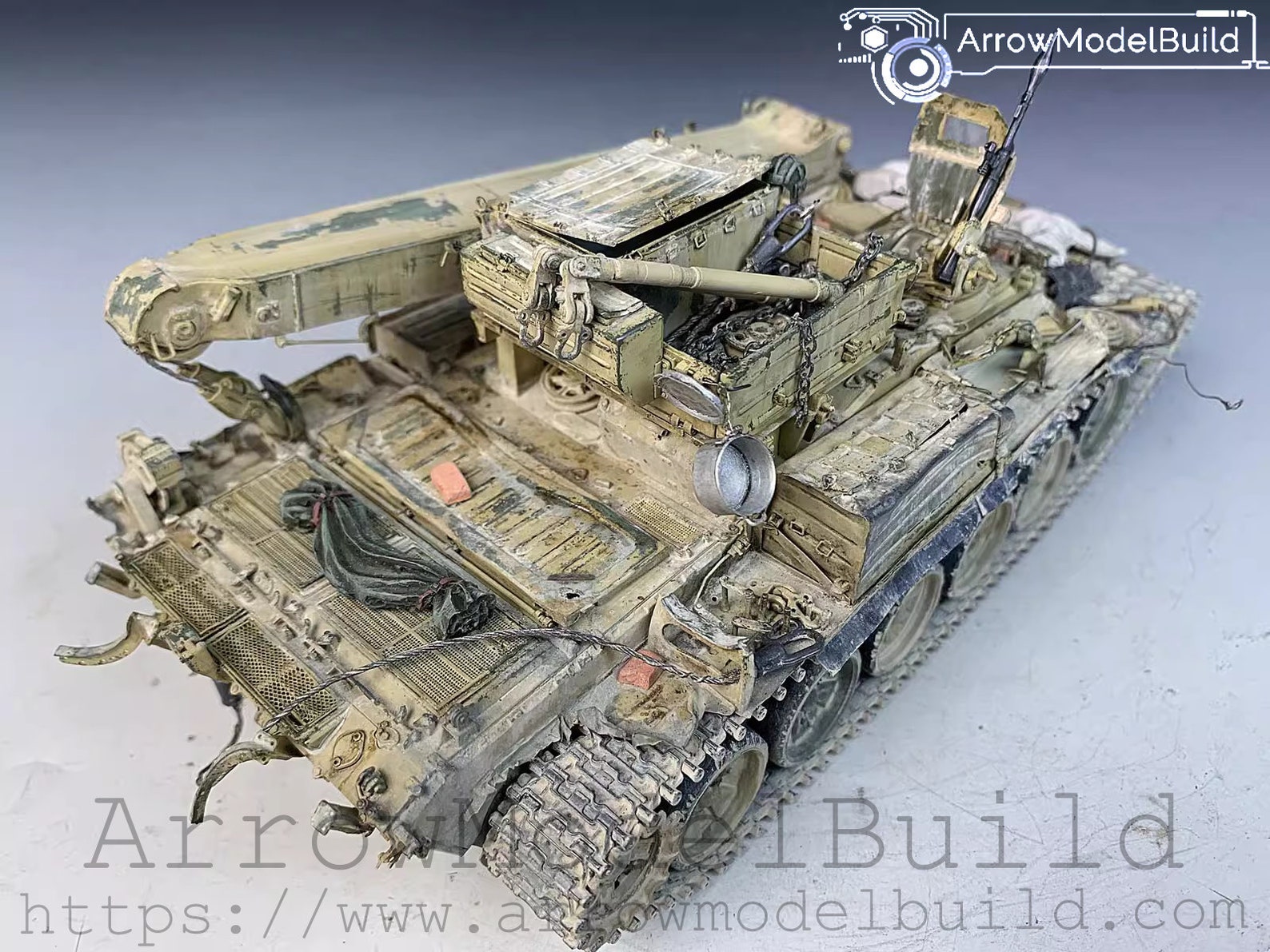 Arrowmodelbuild BREM-1 Armored Recovery Tank Vehicle Built & Painted 1/ ...