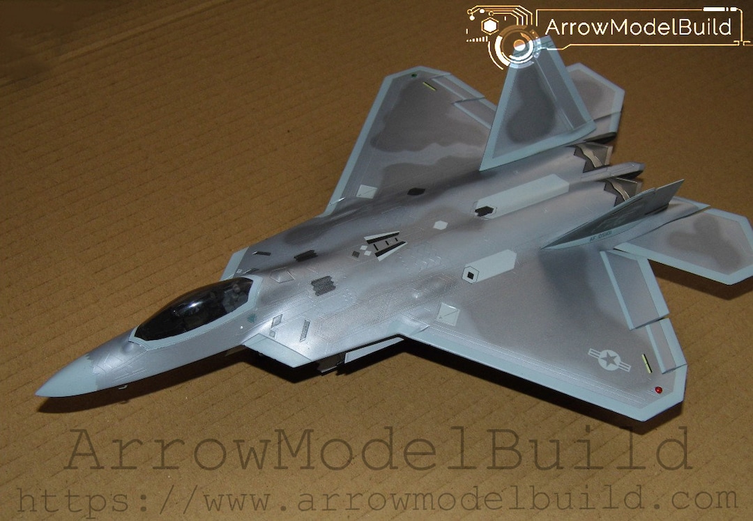 Arrowmodelbuild F22 Raptor Fighter Built & Painted 1/72 Model Kit - Etsy UK