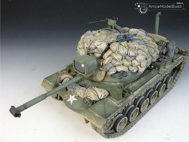 Arrowmodelbuild M48A3 Patton Medium Tank Built & Painted 1/35 Model Kit - Etsy