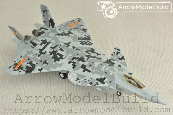 Arrowmodelbuild J-20 Digital Camouflage Raptor Fighter Built & - Etsy