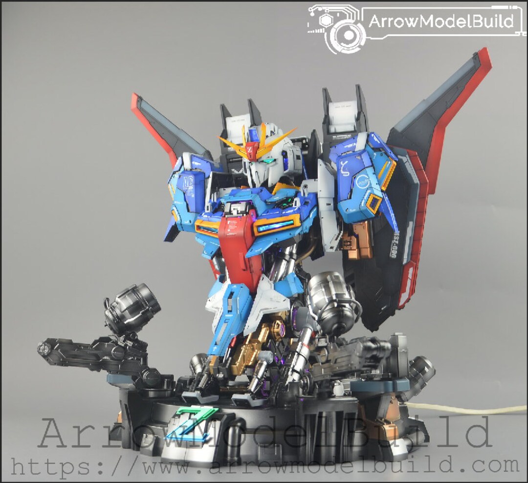 Arrowmodelbuild Z Gundam Head Chest With LED Set (custom Metal) Built ...