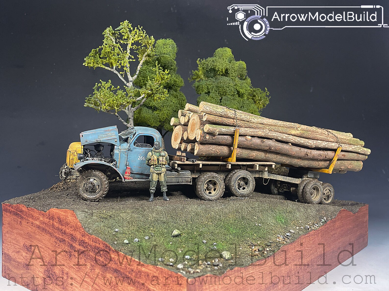 Arrowmodelbuild Lumberjack Scene Built & Painted 1/35 Model Kit - Etsy