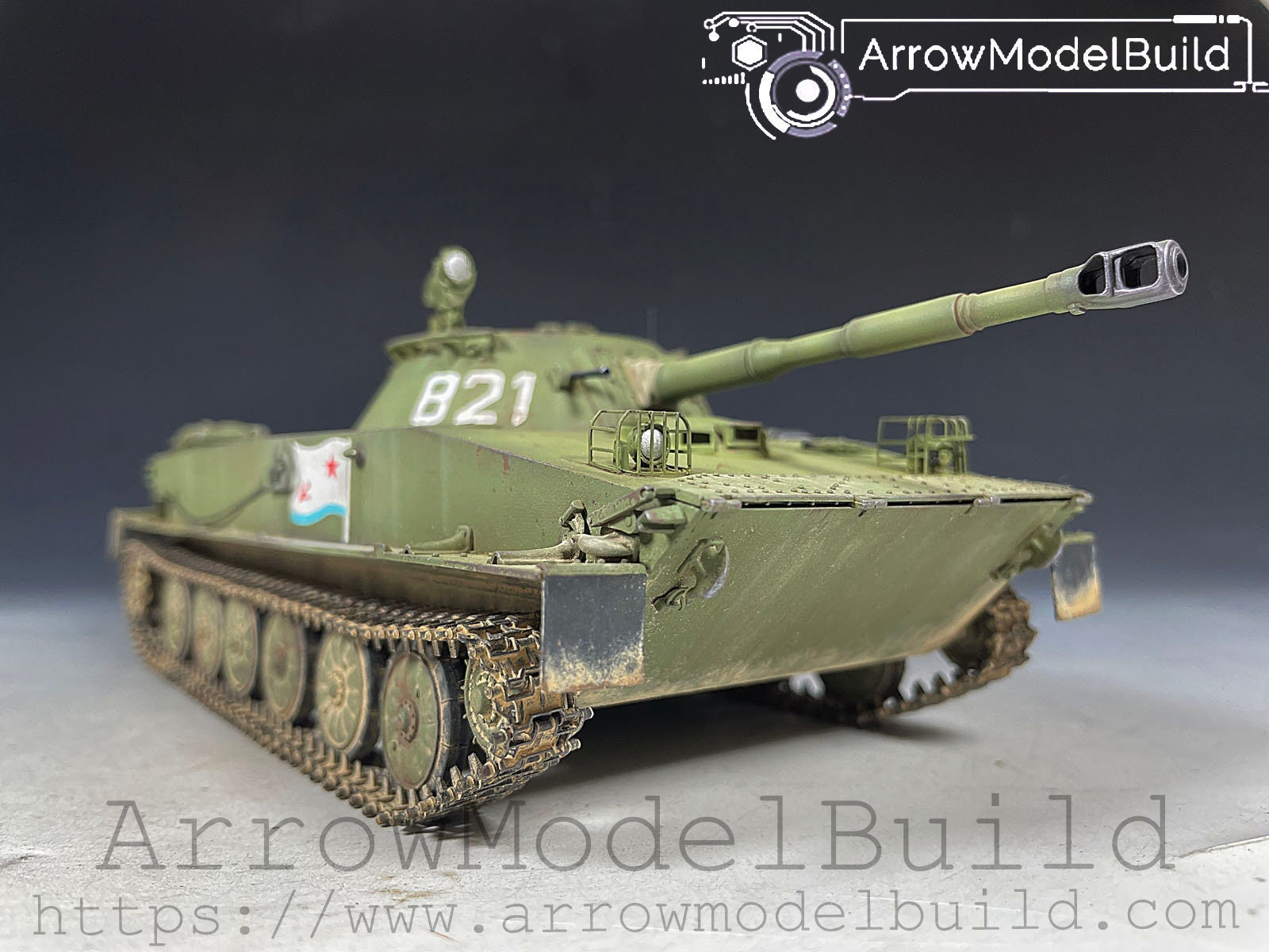 Arrowmodelbuild PT-76B Amphibious Tank Built & Painted 1/35 Model Kit ...
