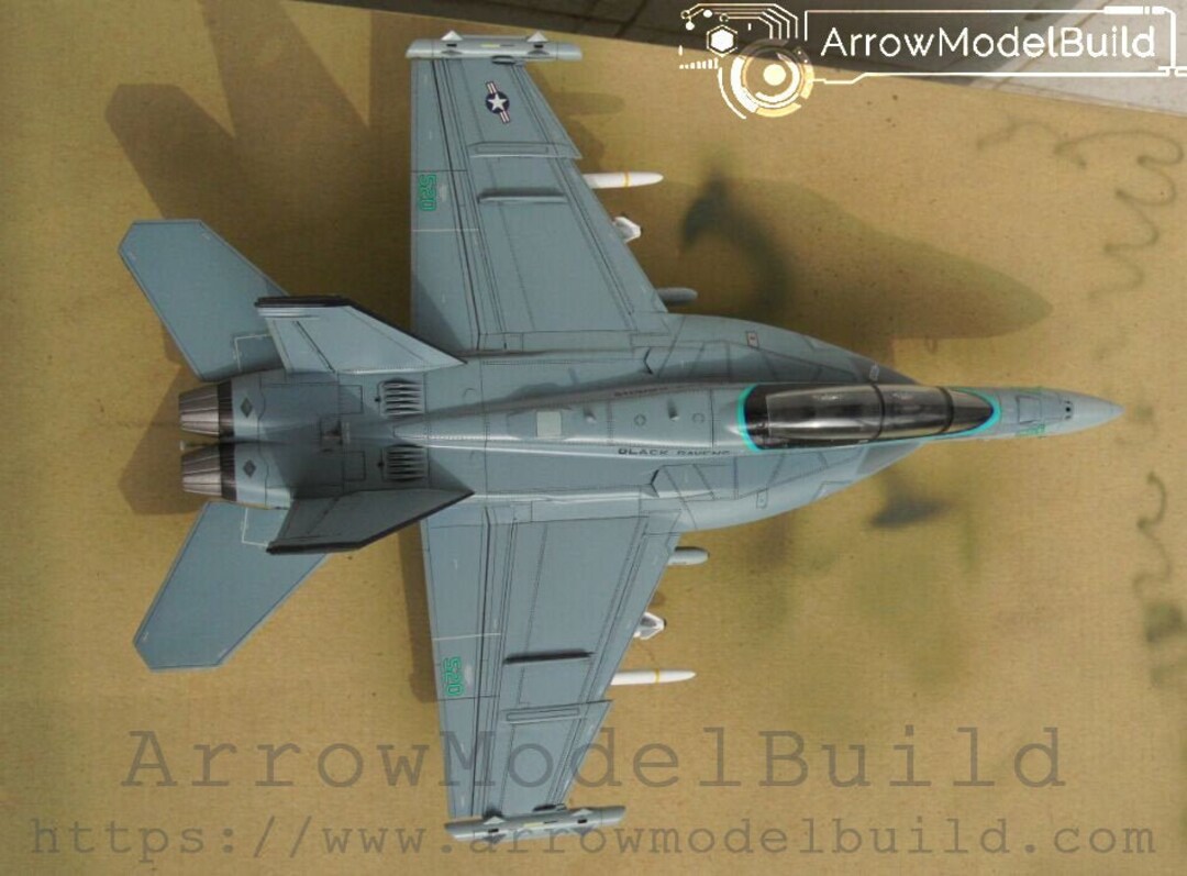 Arrowmodelbuild F-18 F/A-18F F /A-18E Super Hornet Fighter Built ...