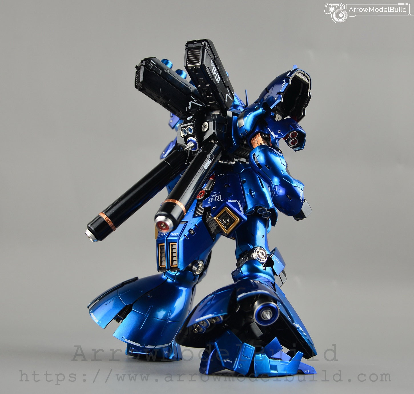 Arrowmodelbuild Sazabi Ver.ka custom Advanced Blue Built & Painted MG 1 ...