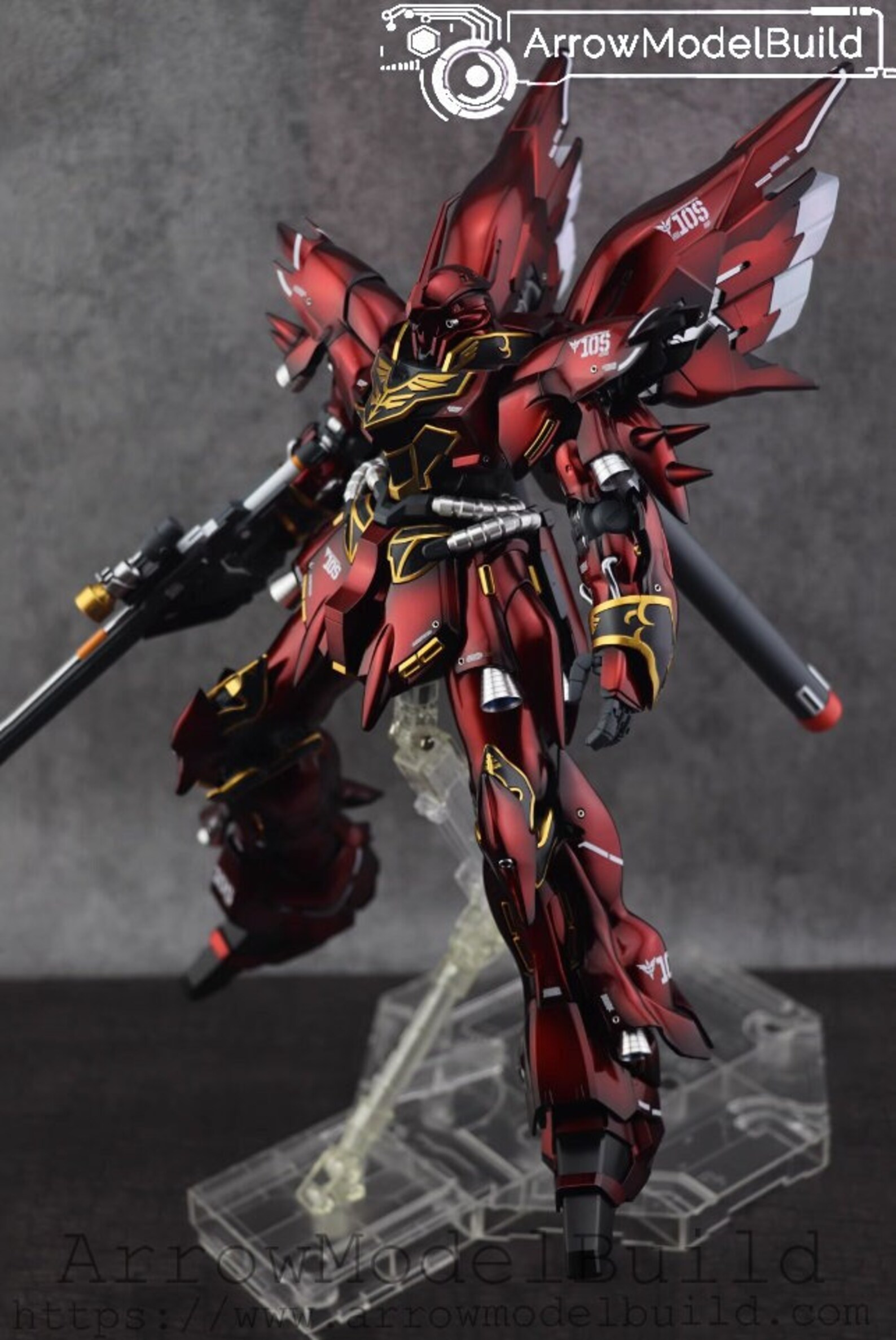 Arrowmodelbuild Sinanju heavy Shaping Gundam Built & Painted MG 1/100 ...