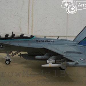 Arrowmodelbuild F-18 F/A-18F F /A-18E Super Hornet Fighter Built ...